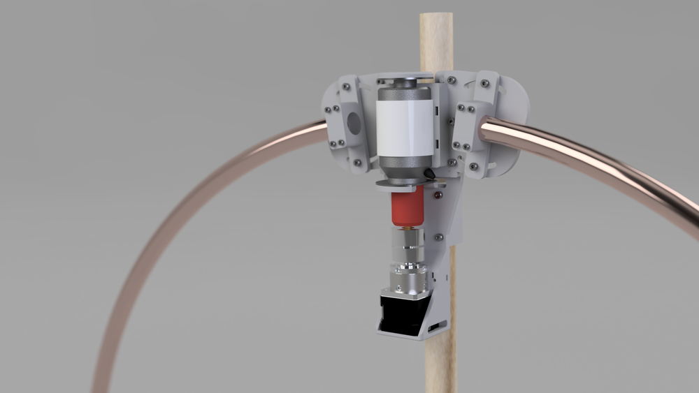 Ham radio 3D-printed loop antenna